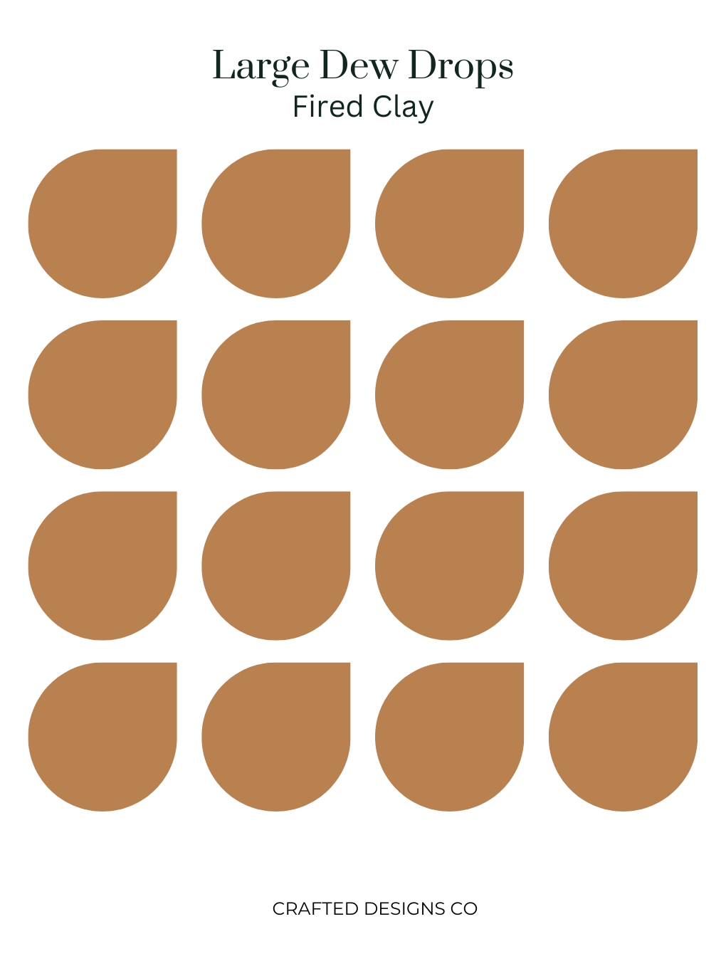 Large Dew Drop Stickers – Crafted Designs Co