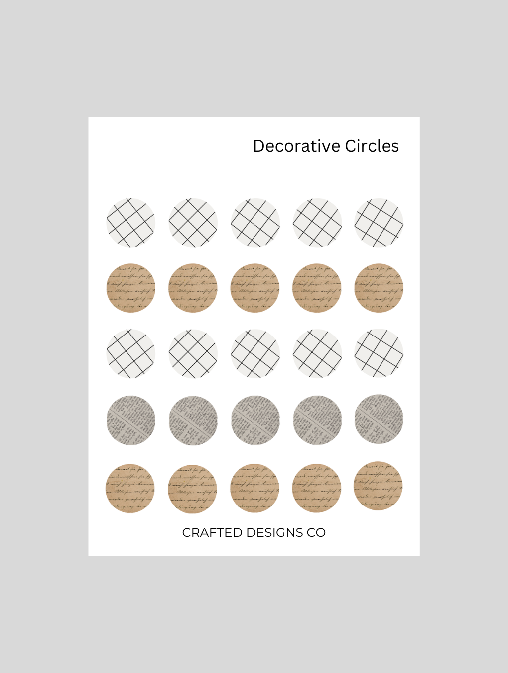 Decorative Circles – Crafted Designs Co