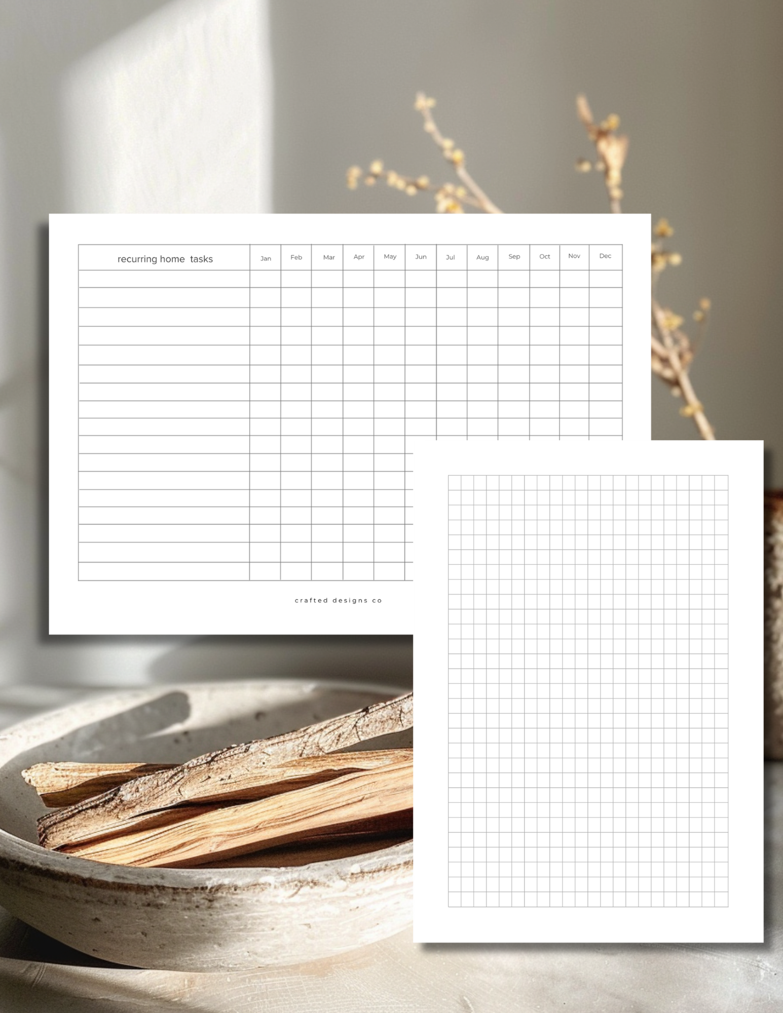 Recurring Task Insert – Crafted Designs Co