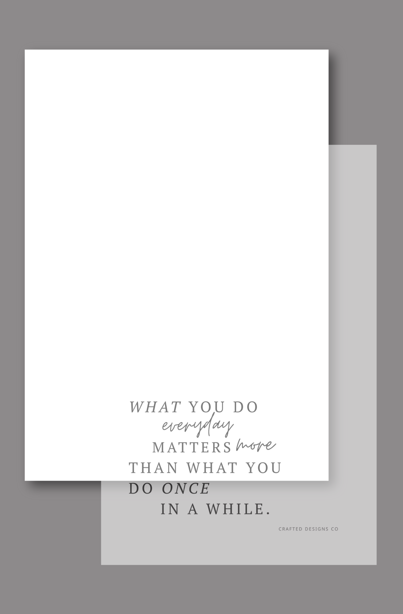 Everyday Matters Dashboard – Crafted Designs Co
