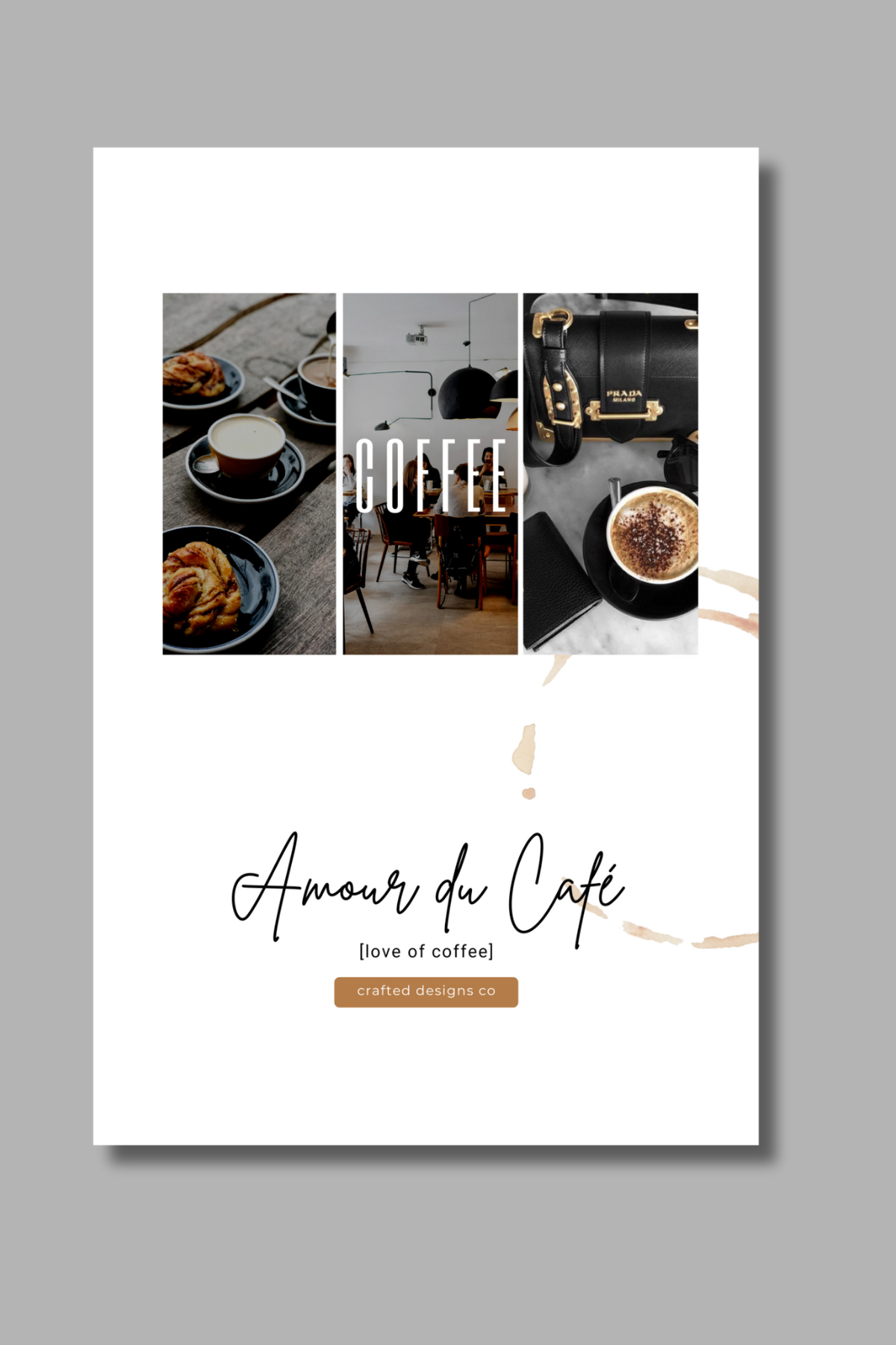 Amour du Cafe Dashboard – Crafted Designs Co