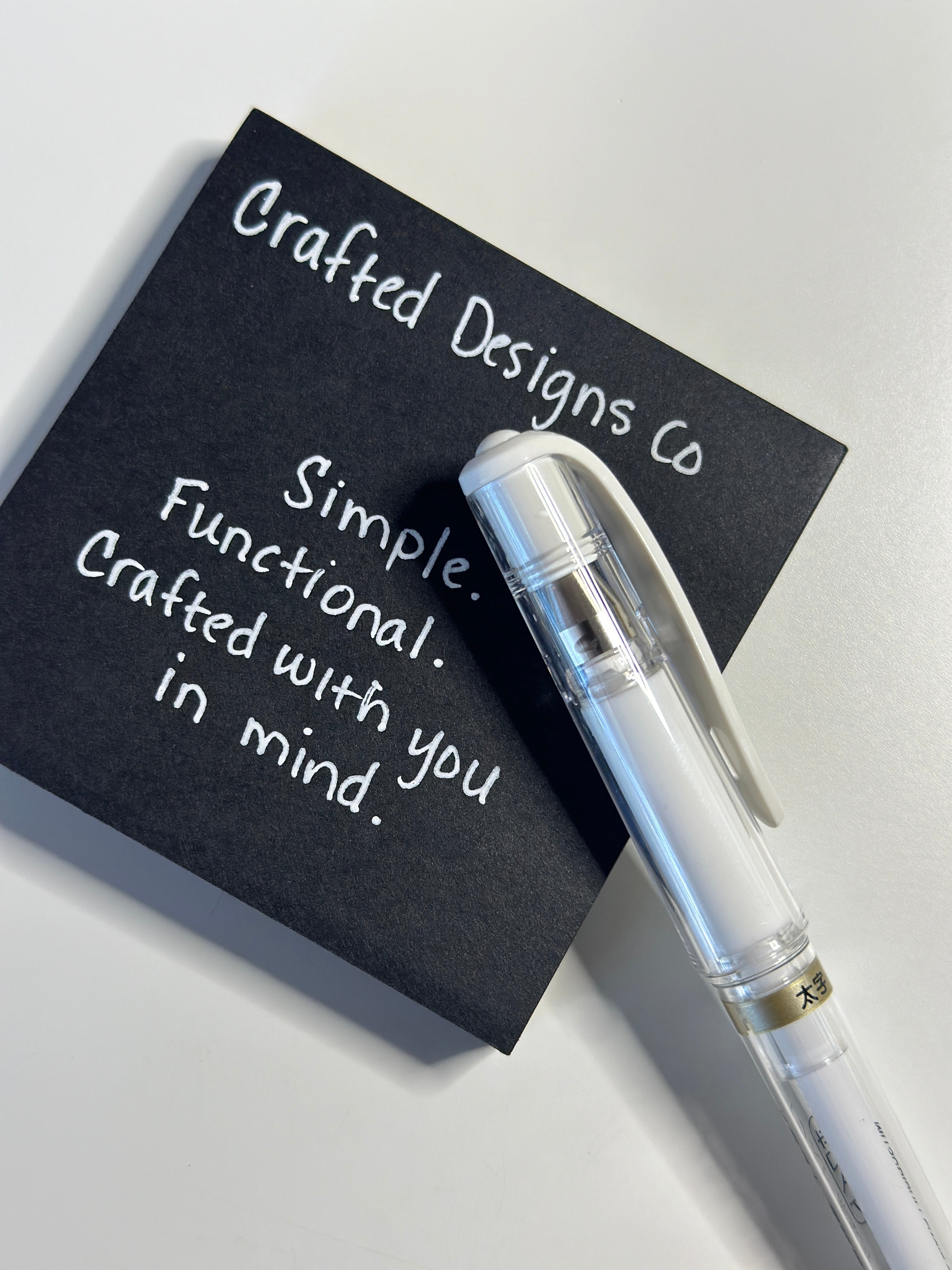 Uni-Ball Signo Broad Point Gel Impact Pen (White Ink) – Crafted Designs Co